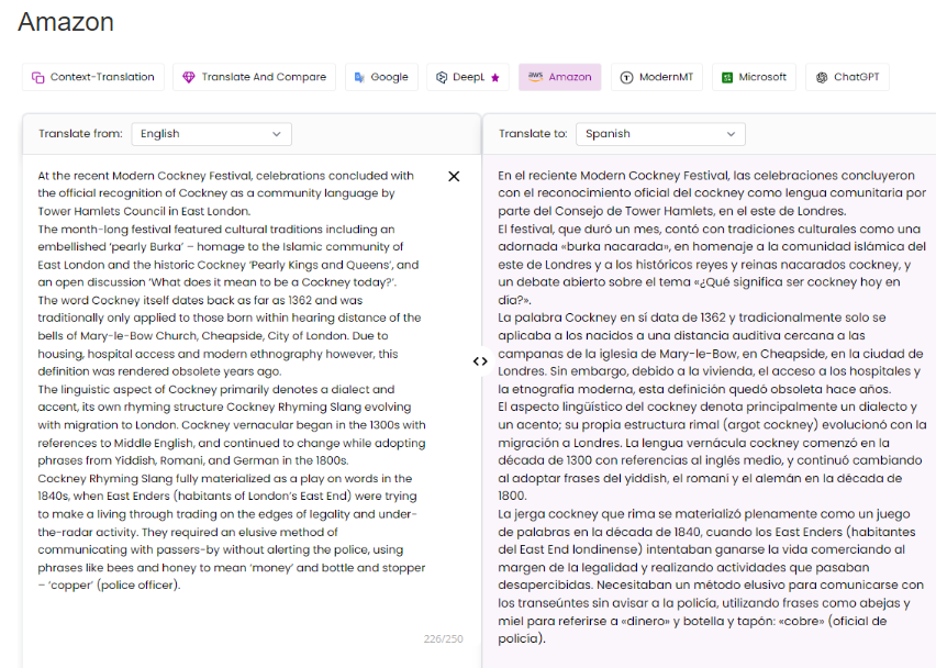 AWS Translate vs Google Translate: A Comprehensive Comparison